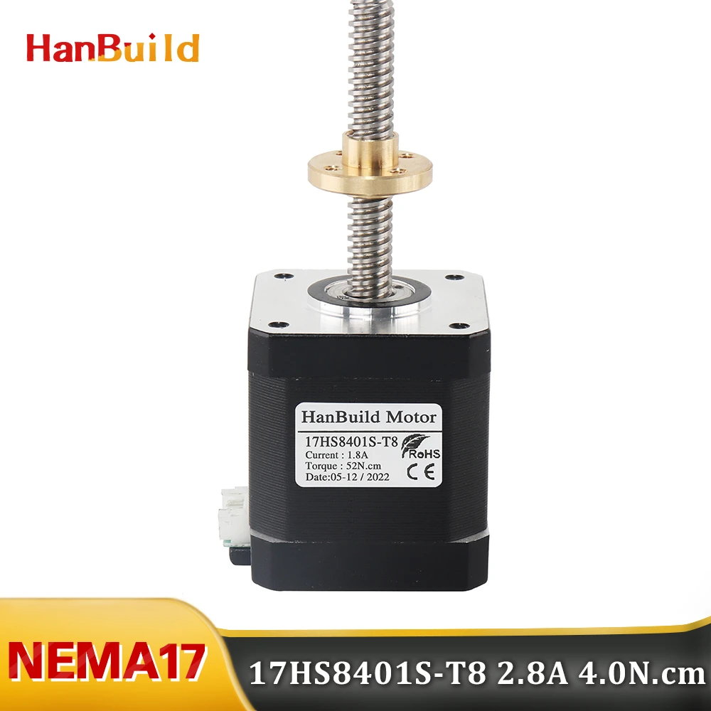 nema17 scerw motor 17HS8401S-T8 Screw L250-350mm Free shpping lead ...