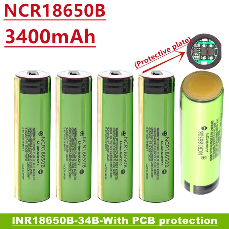 18650-lithium-ion-rechargeable-battery-34B-3-7V-3400-MAH-with-PCB ...
