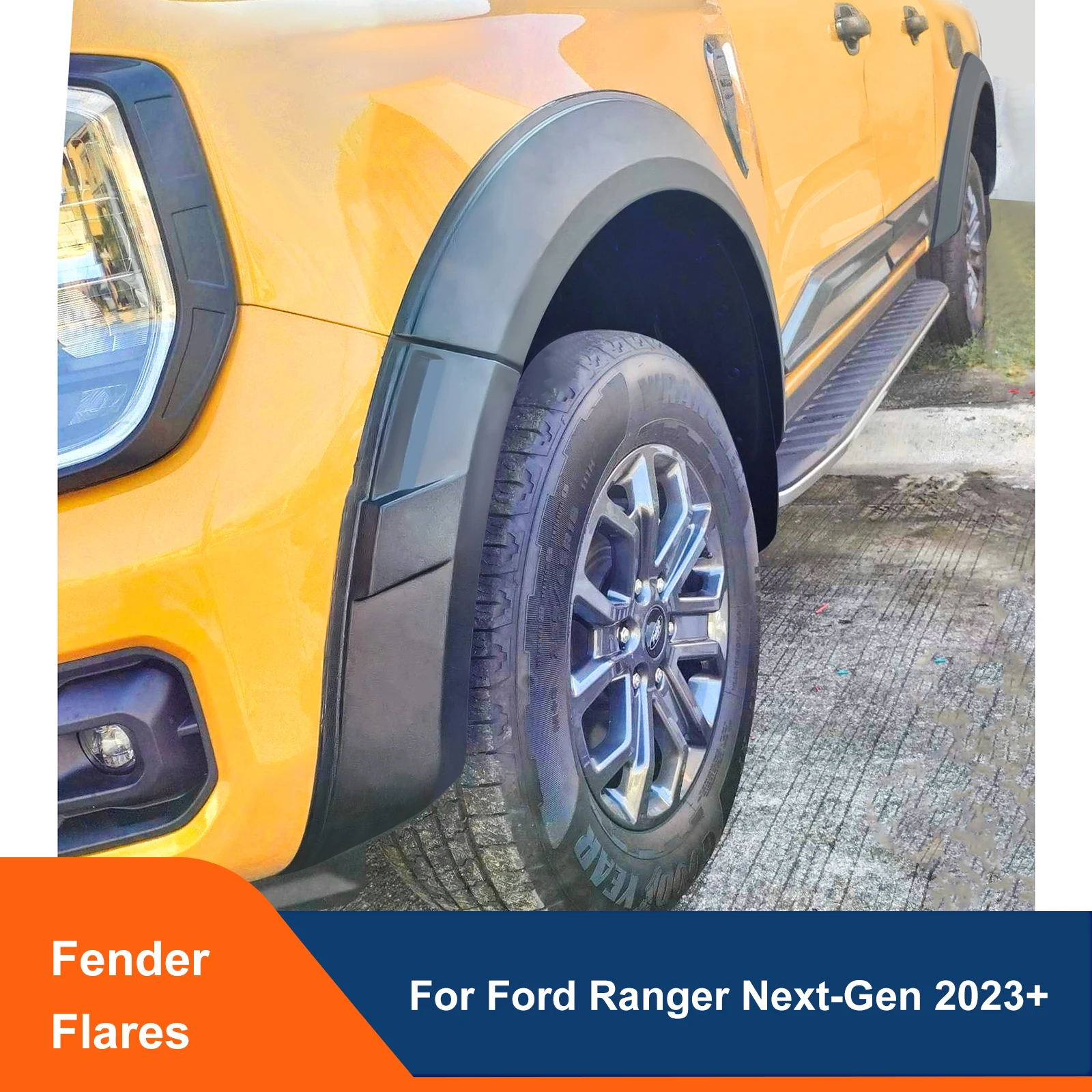 Juego-de-guardabarros-para-coche-Ford-Ranger-guardabarros-de-doble ...