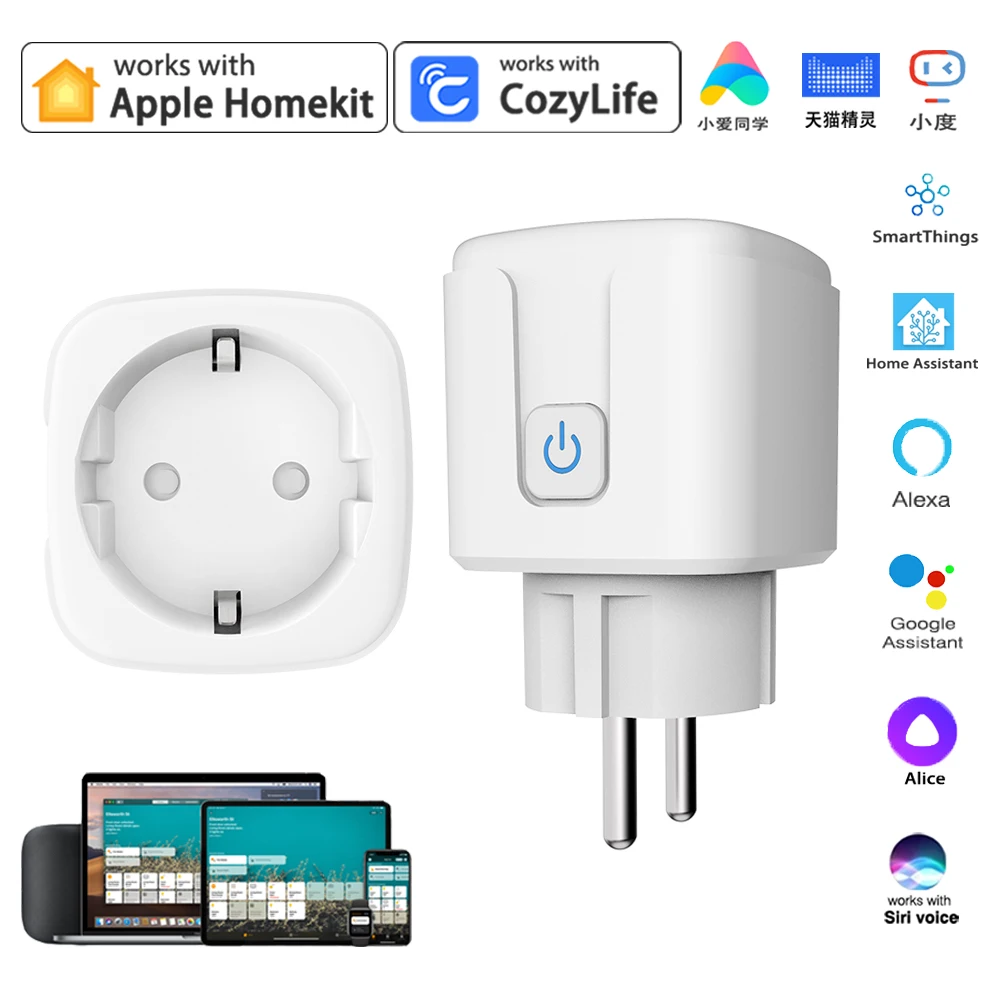 HomeKit-WiFi-16A-EU-Smart-Socket-Electricity-Viewin-90-255V-Remote ...