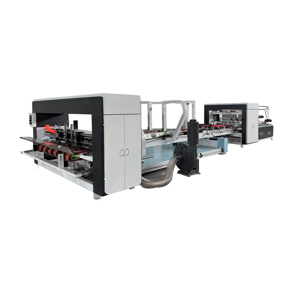 Automatic Paper Box Packaging and Gluing Machinery Corrugated Carton ...