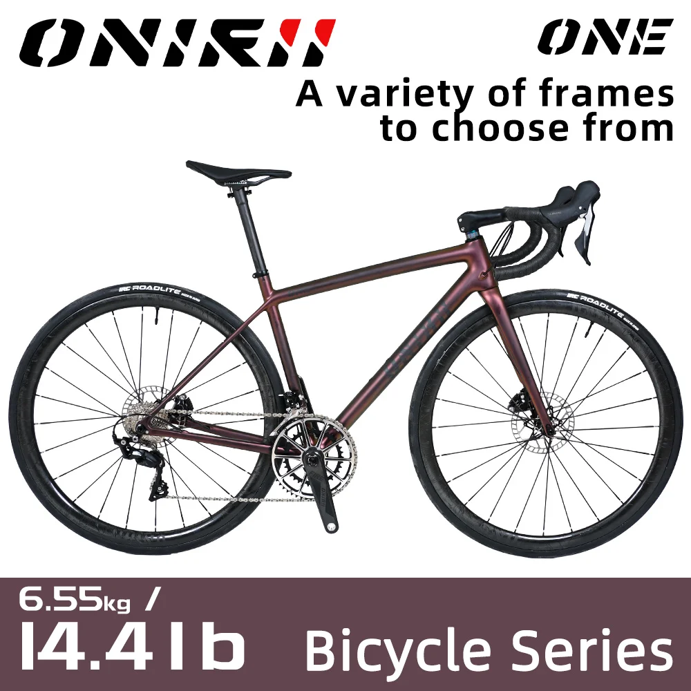 Onirii Road Bike Carbon Frame 7020 Disc Brake Bicycle 22 Speed Shifting ...