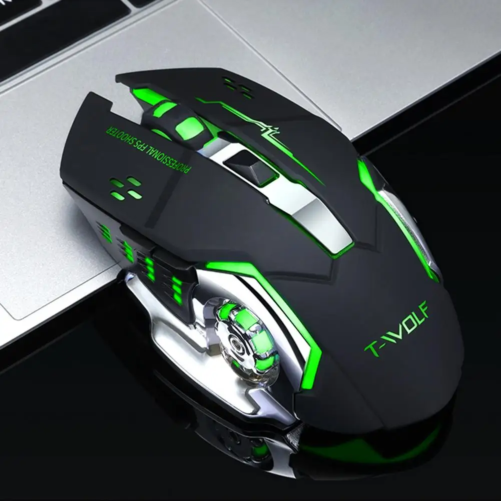 Q13-Mouse-Wireless-Gaming-Mouse-2400-DPI-Rechargeable-Adjustable ...