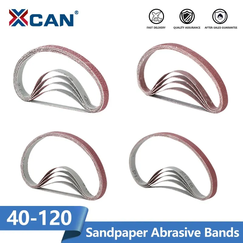Abrasive-Sanding-Belts-Sander-5pcs-Grit-40-120-Sandpaper-Abrasive-Bands ...