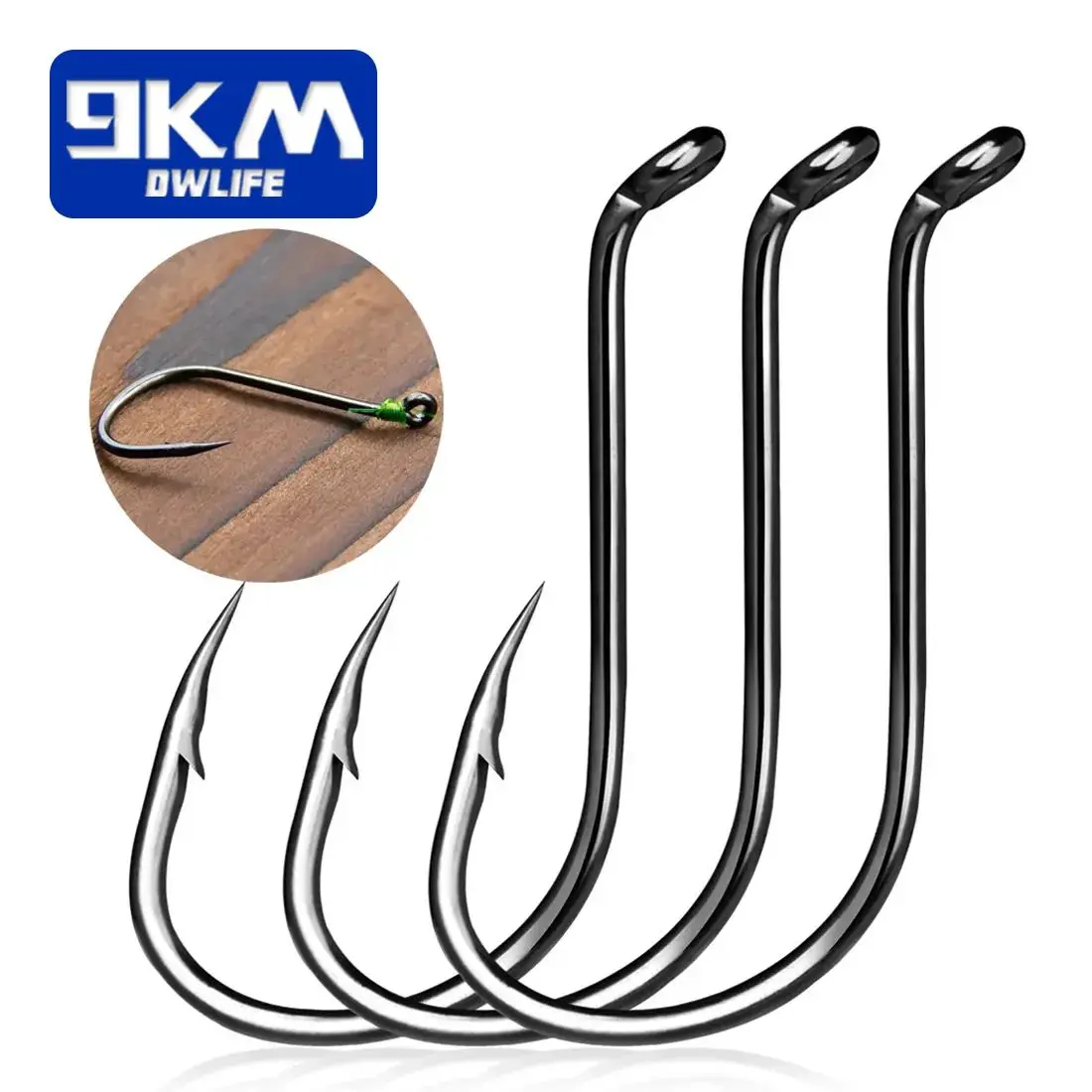 9KM-Octopus-Fishing-Hook-Sea-Carp-Fishing-Lures-Barbed-Hooks-Black-50 ...