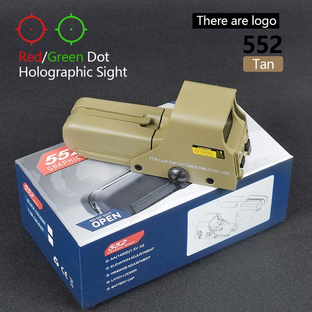 Airsoft Eotech Red Dot Sight Pistol Metal 553 Red Green Dot Sight ...