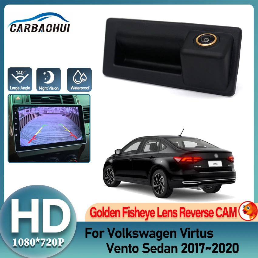 HD Rear View Camera For Volkswagen Virtus Vento Sedan 2017~2020 Golden ...