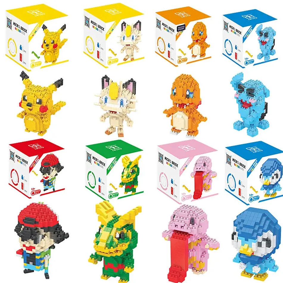 Super-Styles-Pokemon-Blocks-Small-Cartoon-Mini-Building-Block-Pikachu ...