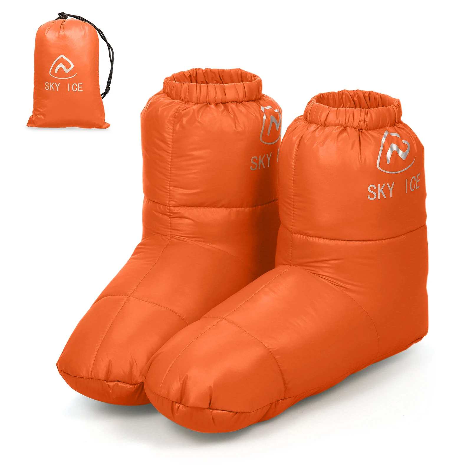 Down Booties Camping Slippers Winter Warm Duck Down Slippers Boots -15 ...