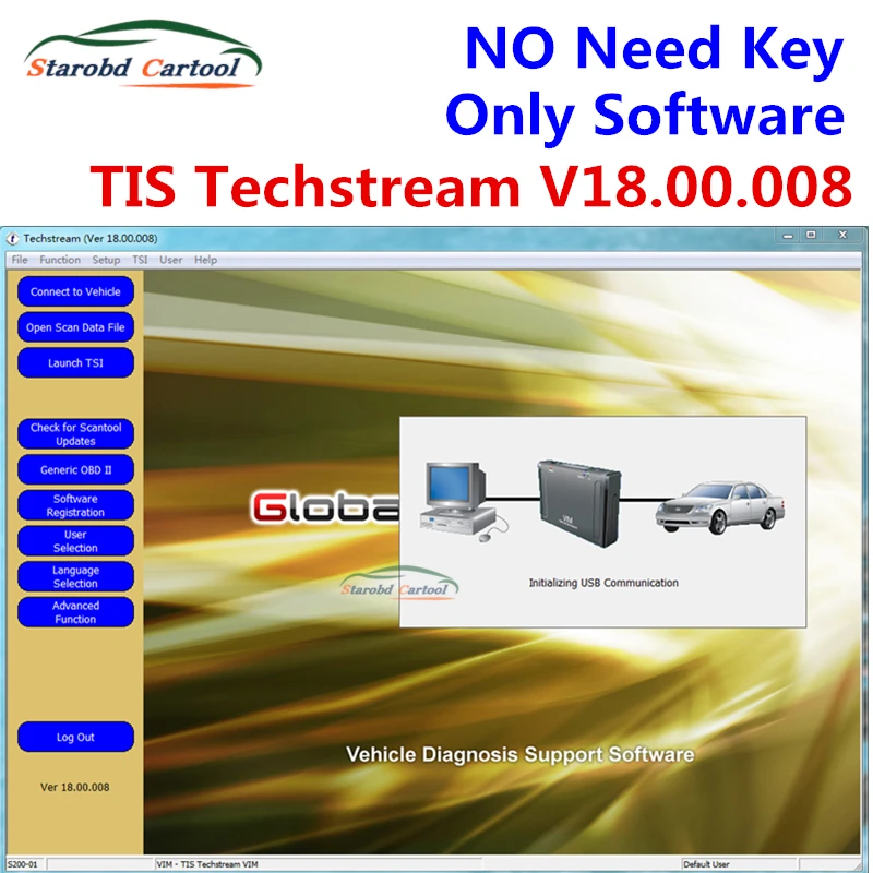 MINI VCI V18.00.008 for TOYOTA TIS Techstream V18.00.008 Software Mini ...
