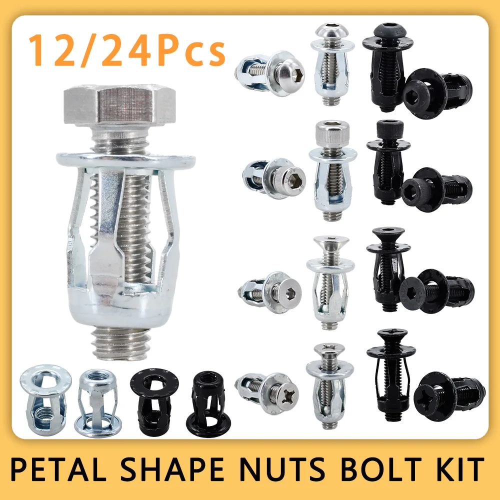 Petal-Shape-Metal-Rivet-Nuts-Kit-M4-M5-M6-M8-Molly-Jack-Nut-Hex ...