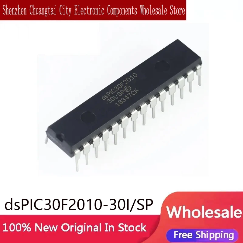 dsPIC30F2010-30I-SP-DIP28-dsPIC30F-2010-30I-SP-IC-DSC-16BIT-12KB-FLASH ...