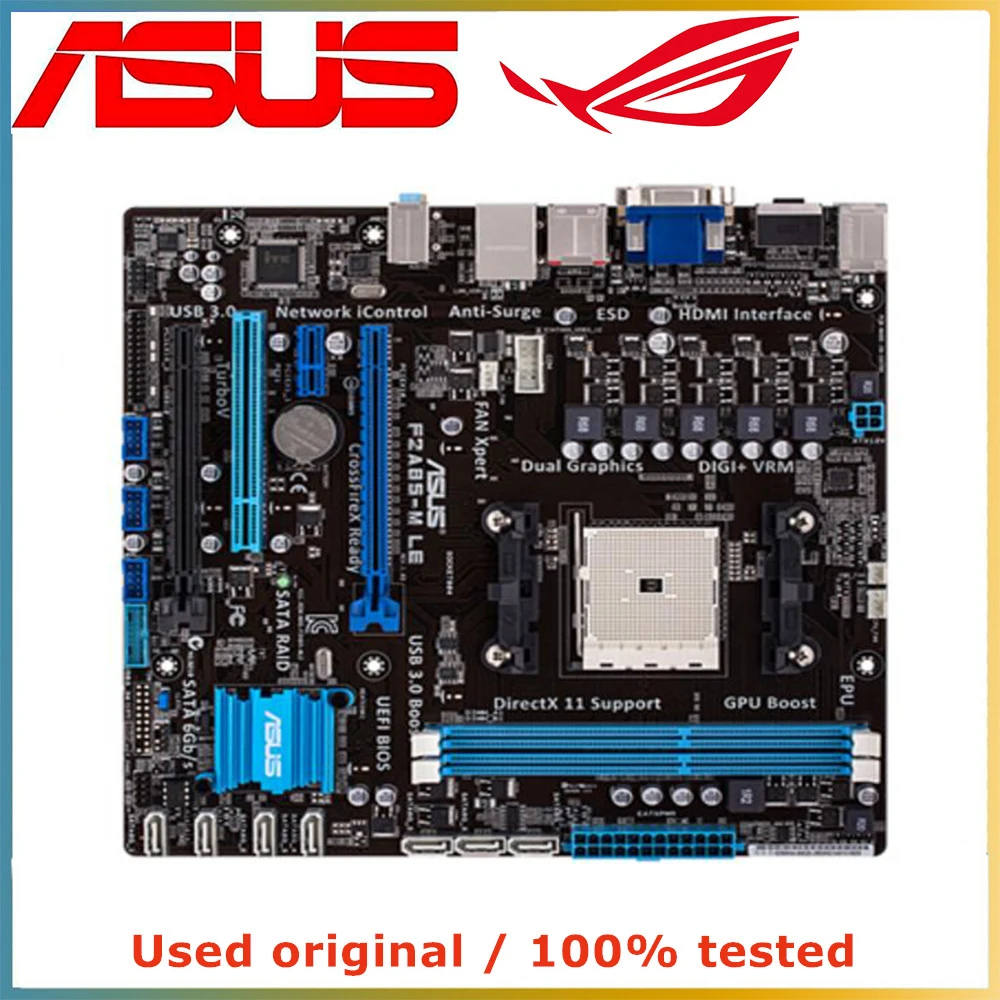 For ASUS F2A85-M LE Computer Motherboard FM2 DDR3 32G For AMD A85X Desktop Mainboard SATA III ...