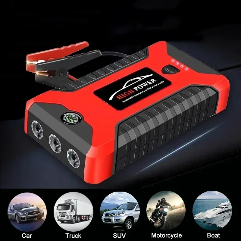 12v-Portable-Car-Battery-Jump-Starter-Booster-Pack-Power-Bank-with-LED ...