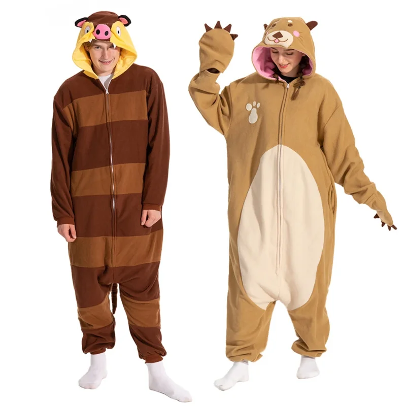 Favofans-animal-Kigurumi-adults-opossum-Beaver-onesies-women-men ...
