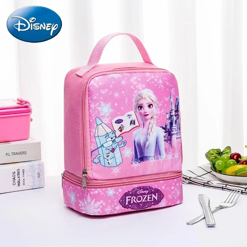 Disney-Cartoon-Portable-Lunch-Box-Bag-Student-Double-Layer-Lunch-Bag ...