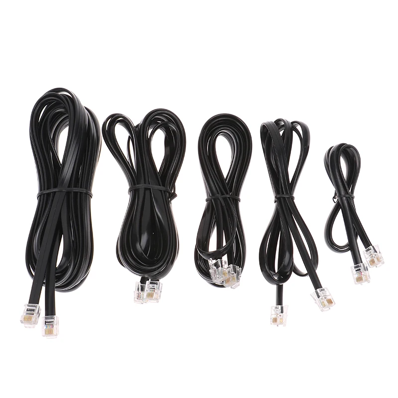 RJ11 RJ12 6P6C Data Cable Male To Male Modular Data Cord Straight ...