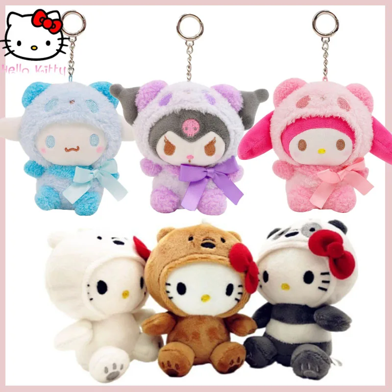 Kawaii Kt Cat Sanrioed Plushie Plush Doll Pendant Keychain Anime ...