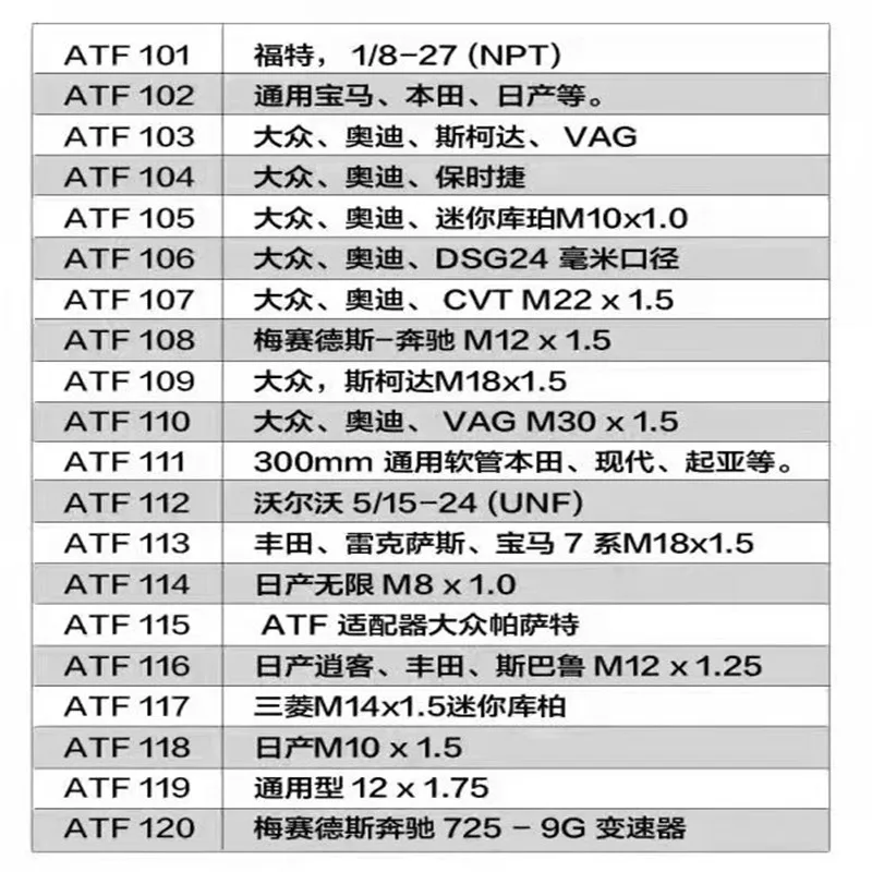 ATF105 - GUIGONG-Bouteille de remplissage d'huile de transmission ...