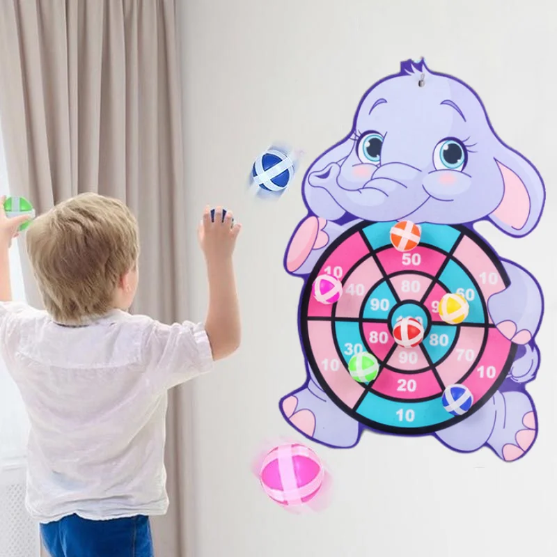 Children-Sticky-Ball-Dart-Target-Board-Cartoon-Throw-Ball-Target-Sticky ...