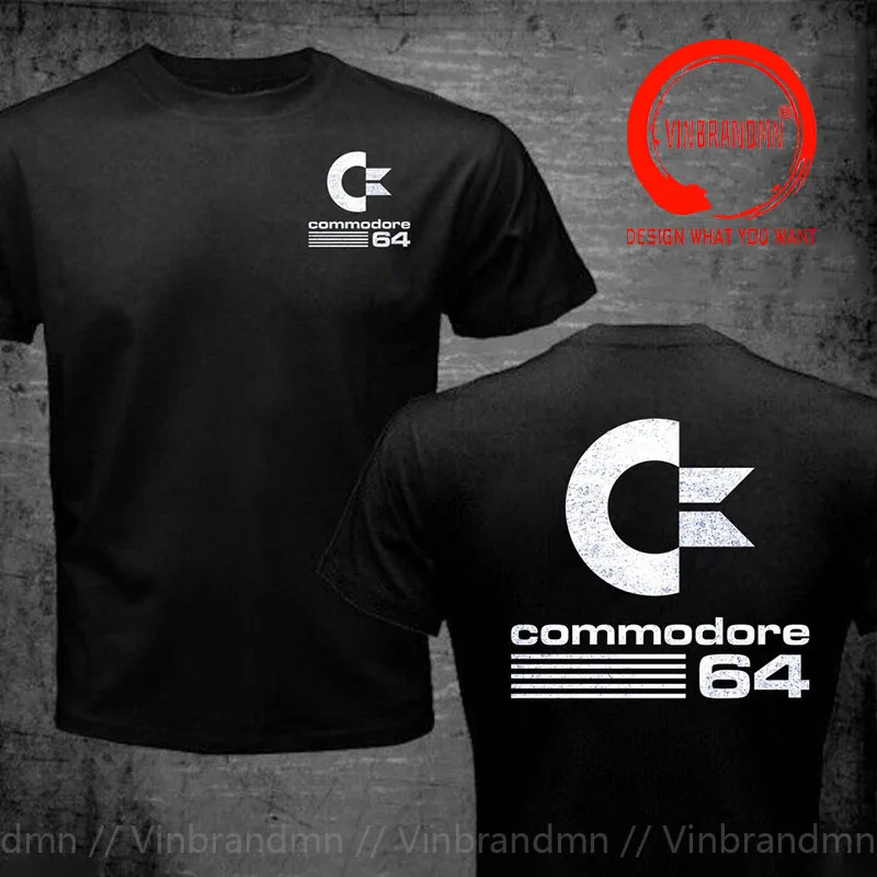 Vintage-Retro-Commodore-64-Tops-T-Shirt-New-Cotton-Tee-Shirts-Camisas ...