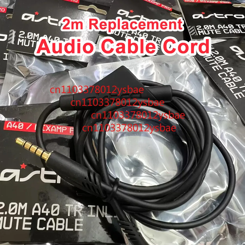 FOR Astro A40 TR Lnline Audio Cable for A10 A20 A30 Gaming Headset 2m 3 ...