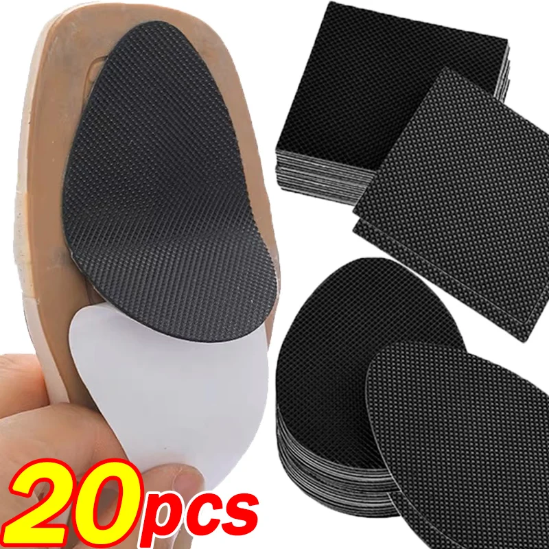 2-20Pcs Black Anti-Slip High Heel Stickers Women Female Oxford Rubber ...