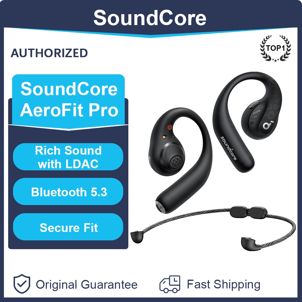 Original-Soundcore-AeroFit-Pro-Open-Ear-Headphone-Wireless-Bluetooth-5 ...