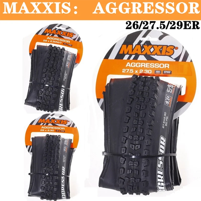 1Pc MAXXIS 29 AGGRESSOR Bicycle 26X2.3 27.5X2.3/2.5 29X2.3 29*2.5 EXO Protection TR Tubeless ...