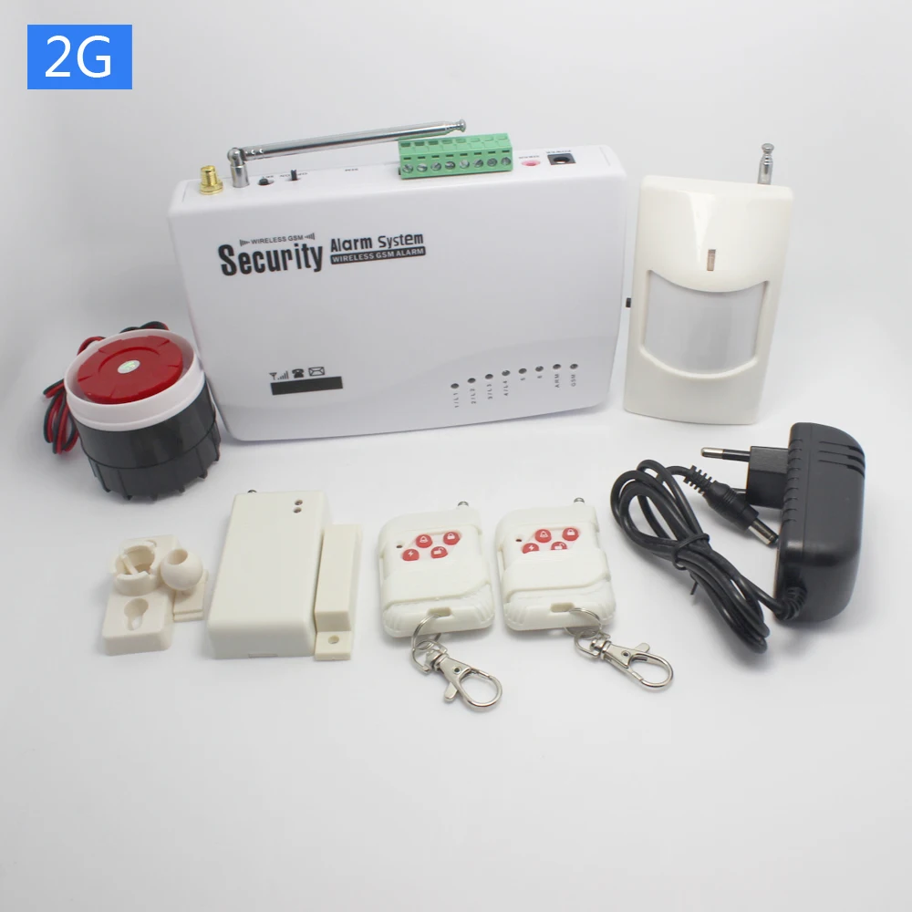 1-Set-Home-Security-GSM-SMS-Alarm-System-Put-In-SIM-Card-Arming ...