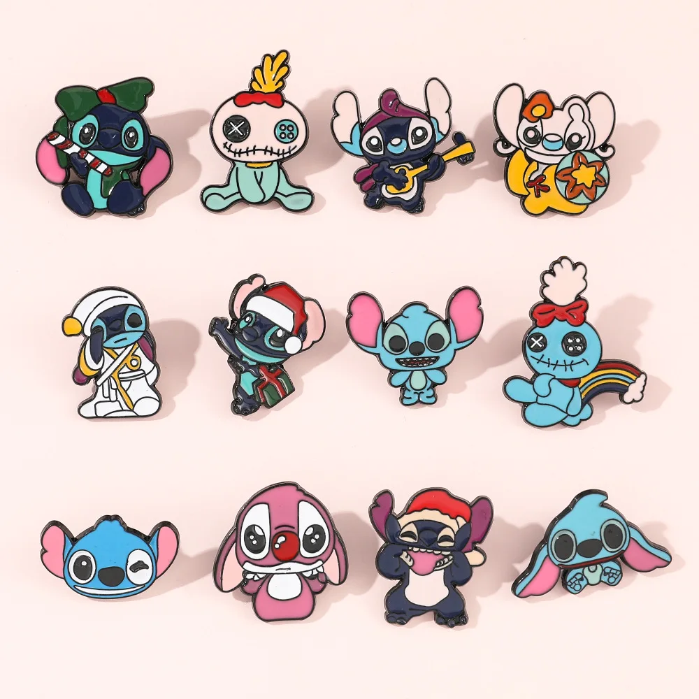 Disney-Stitch-Brooch-Anime-Cartoon-Figure-Stitch-Metal-Alloy-Brooches ...