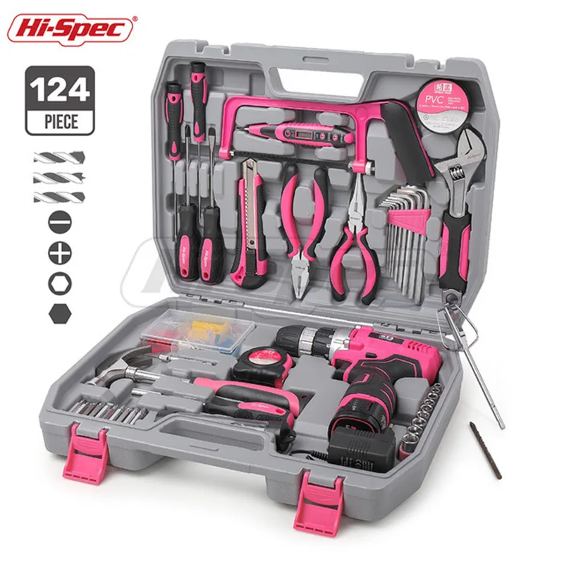 Hallo Spec Rosa Hand Tool Set Kit 3,6 V 12V Elektrische Schraubendreher ...