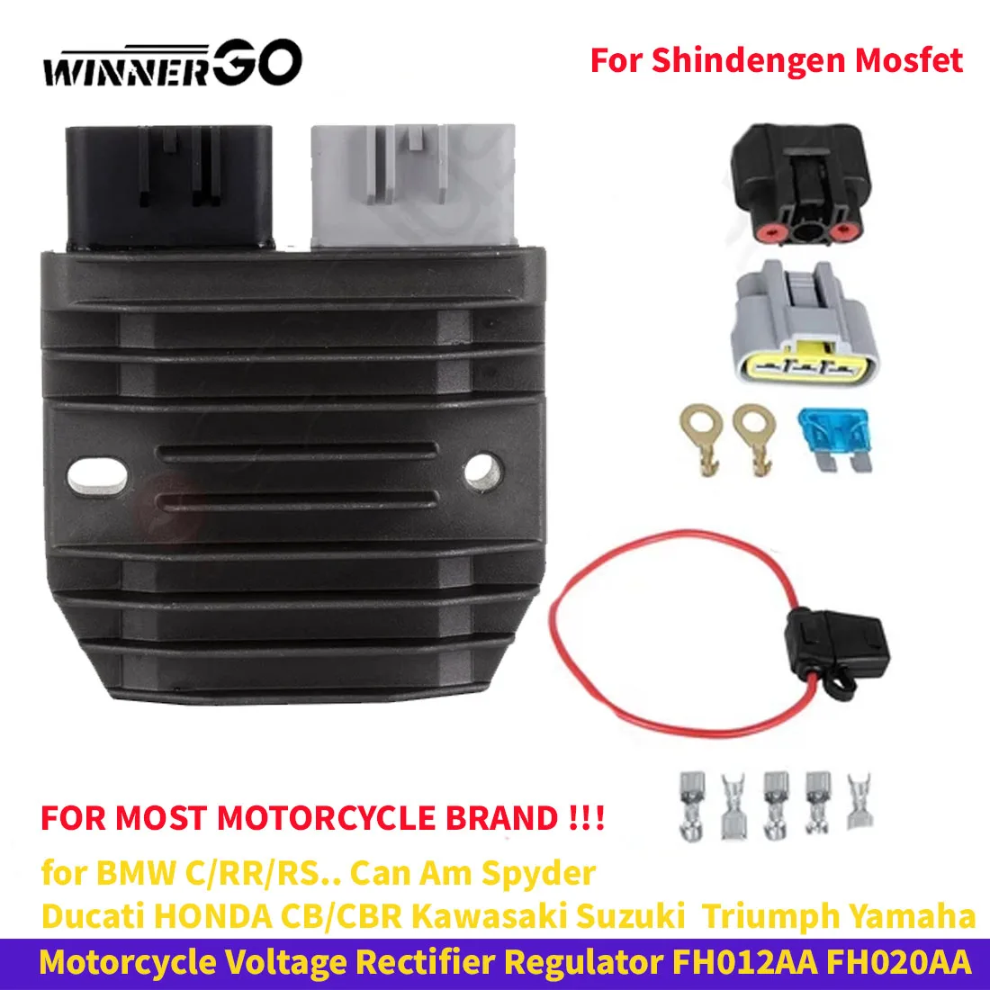 Universal Motorcycle MOSFET Rectifier Voltage Regulator for BMW RR ...