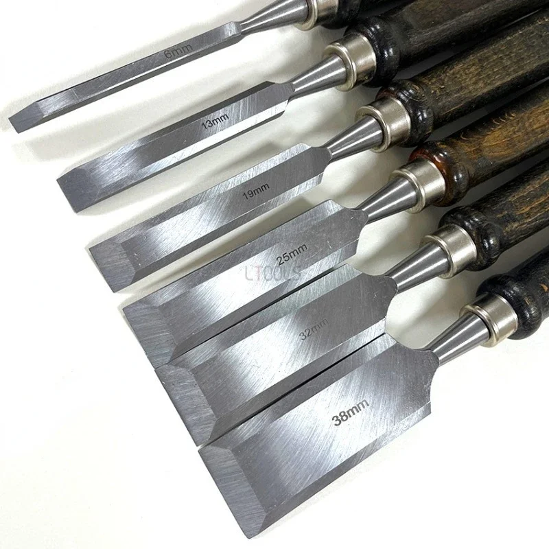 Wood-Carving-Knife-Chisel-6-10-12-19-25-32mm-Carpentry-Flat-Chisels ...