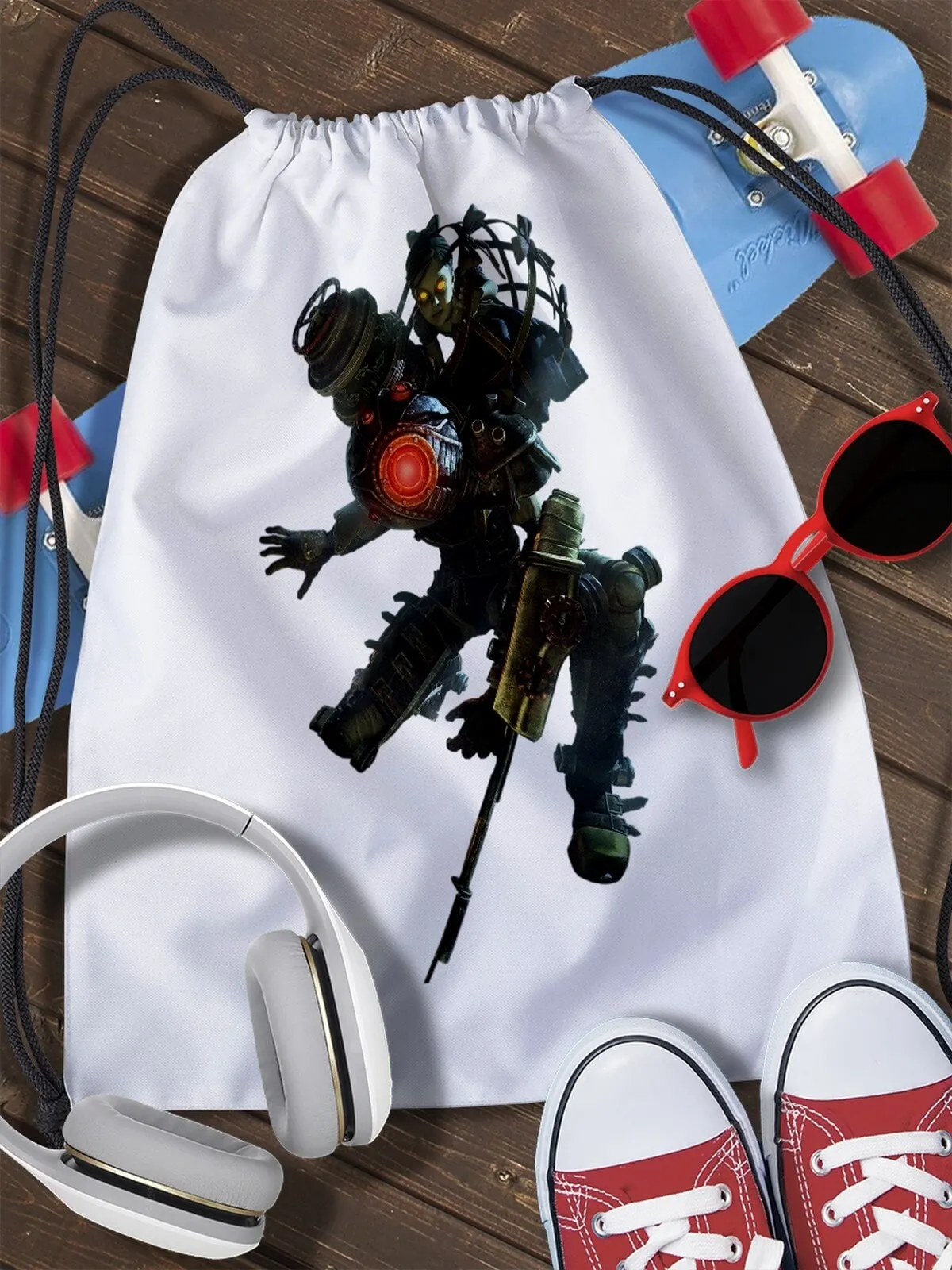 Saco de sapatos para a escola BioShock (биошок, jogo, Crysis, Mass ...