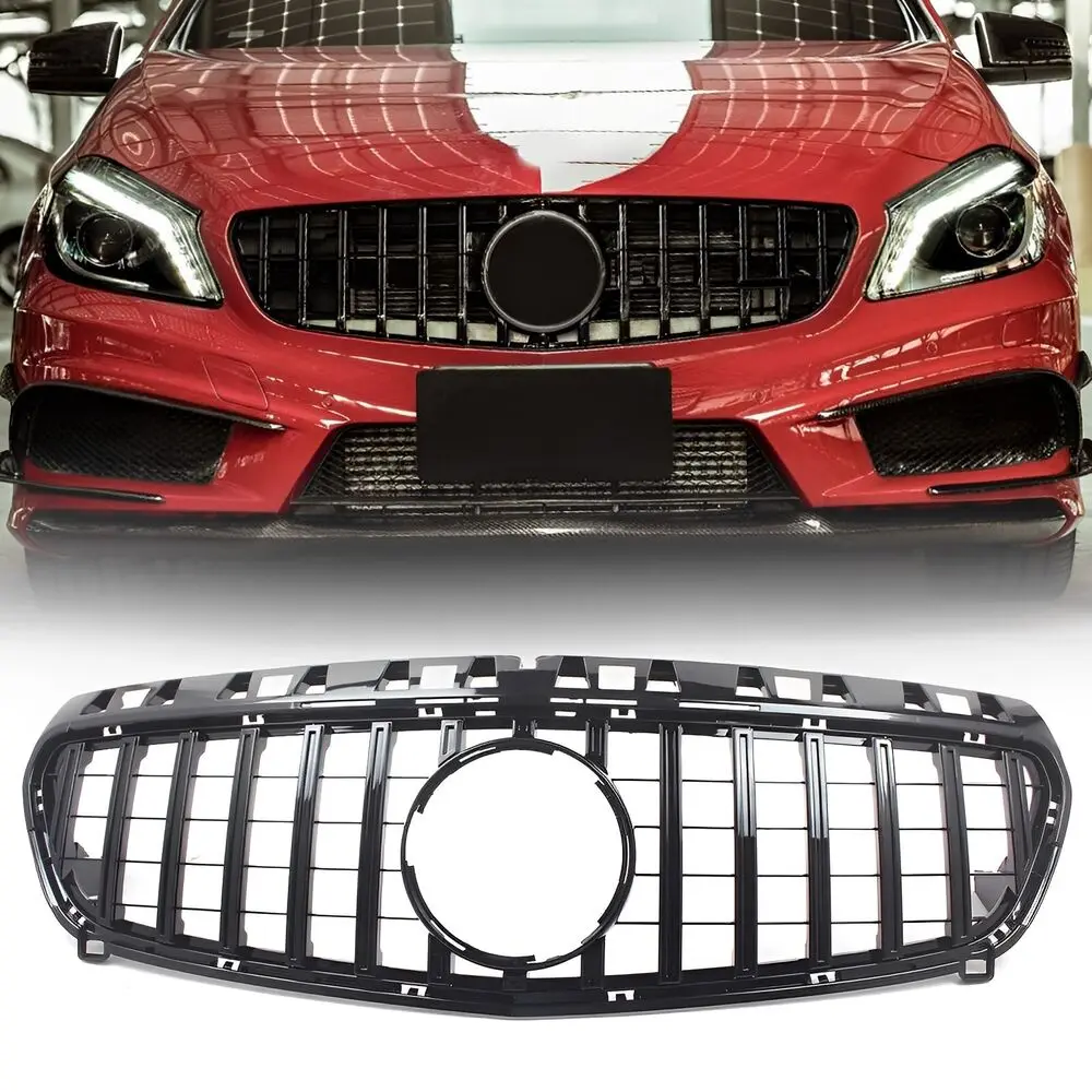 Car-Racing-Grills-Front-Bumper-Upper-Grille-for-Mercedes-Benz-A-Class ...