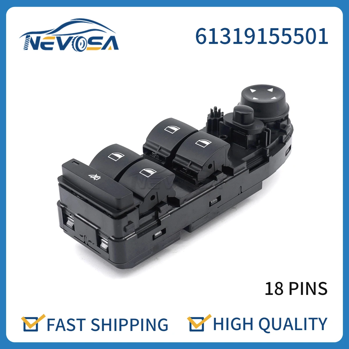 Nevosa-61319155501-frente-lado-interruptor-da-janela-do-carro-de ...