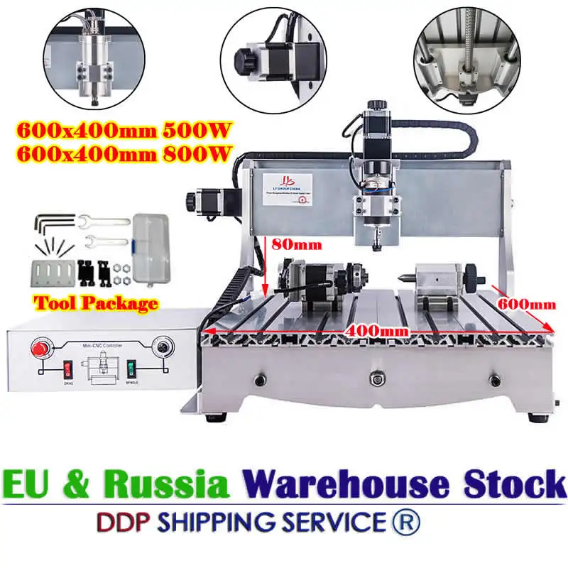 4 osi CNC 6040 Upgrade metalowe USB Router PCB grawerowanie wiertarko ...