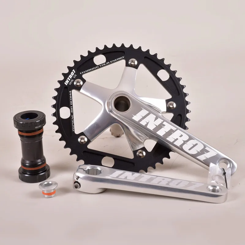 INTRO7-Alumniun-Crankset-48T-Fixed-Gear-Crank-165mm-BCD144-Single-Speed ...