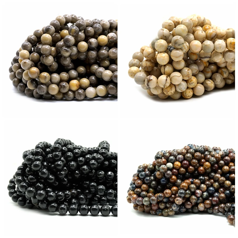 Natural Stone Loose Bead Pietersite Various Options for Jewelry Making 4/6/8/10mm| | - AliExpress