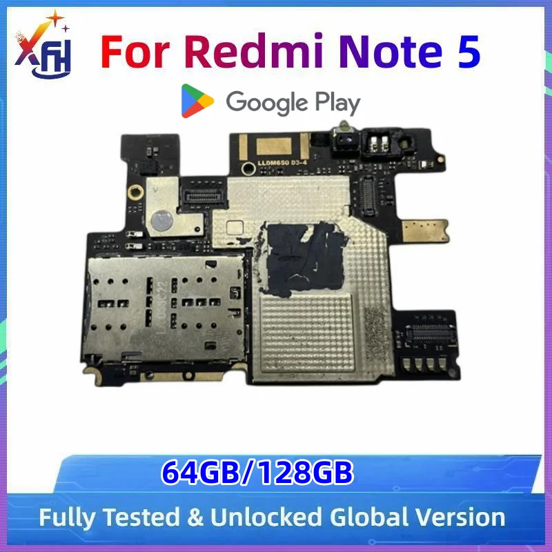 Original Unlocked Main Board For Xiaomi Redmi Note 5 Motherboard Global ...