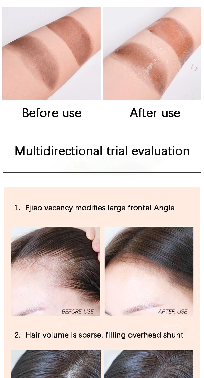 Type 2-Novo Poudre'ombrage moelleuse pour le visage, ligne des cheveux ...