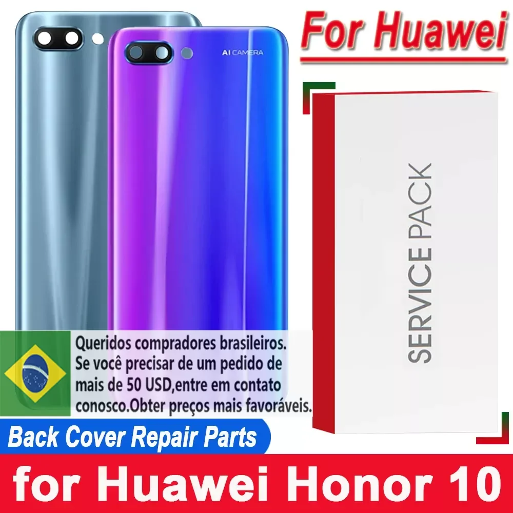 New-Original-Back-Cover-For-Huawei-Honor-10-Back-Battery-Cover-Rear ...