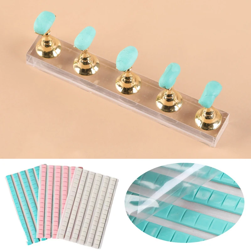 30/42/84/96PCS Nail Adhesive Glue Clay Reusable Tacky Gel for Nail Art ...