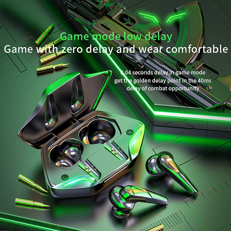 New-Headset-Bluetooth-5-1-Wireless-Earphones-Game-Earbuds-IPX5 ...