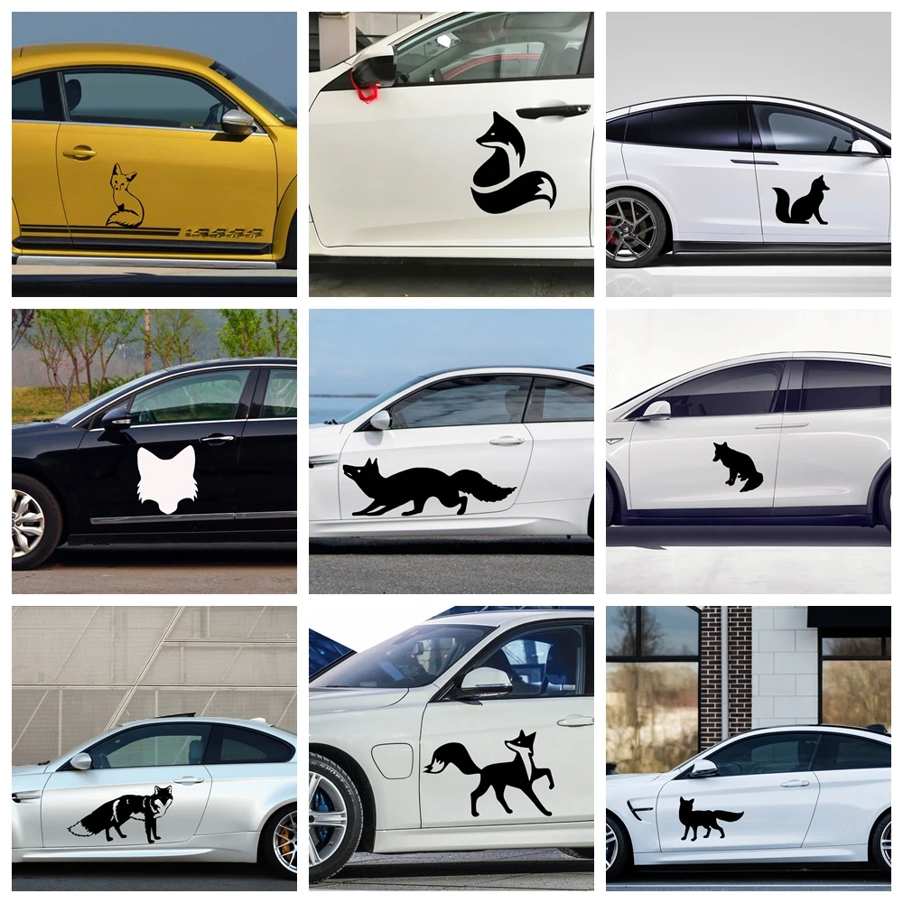 Variety-of-Fox-Patterns-Car-Stickers-Car-Truck-Body-Side-Door-Sticker ...