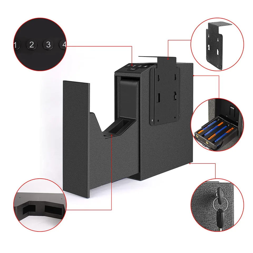 Gun Cases For Handguns Biometric Gun Safe For Handguns - Fingerprint ...