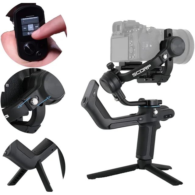FeiyuTech SCORP 3-Axis Handheld Gimbal Stabilizer Handle Grip for DSLR ...