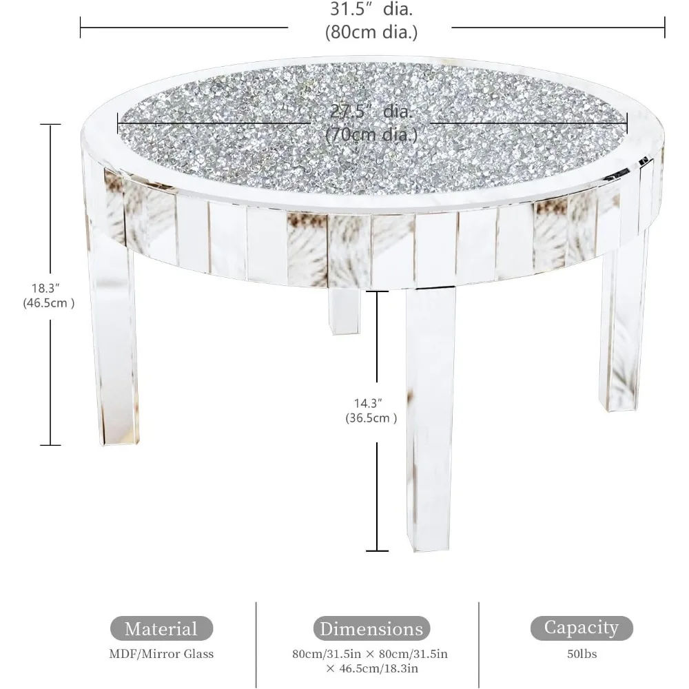 Large Crushed Diamond Table – Stylish Home Supply