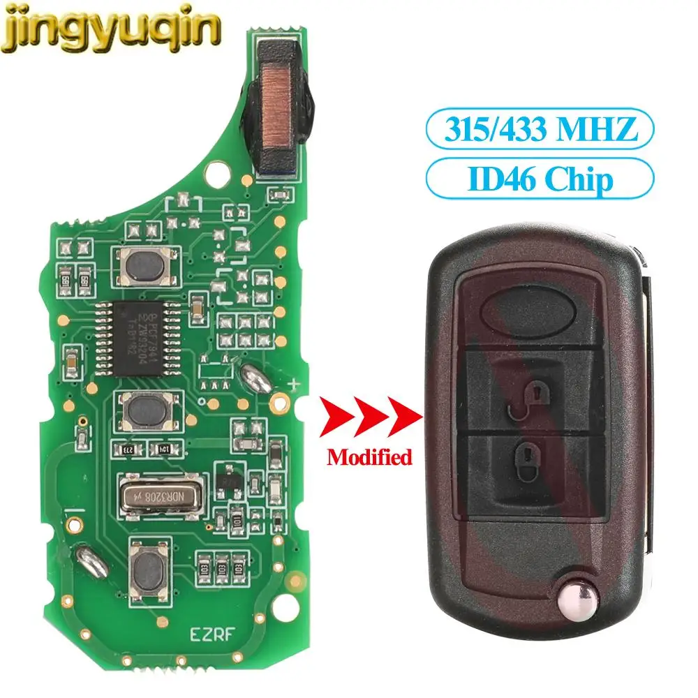 Jingyuqin Remote Flip Car Key Circuit Board Ask 315/433mhz Id46 Chip ...